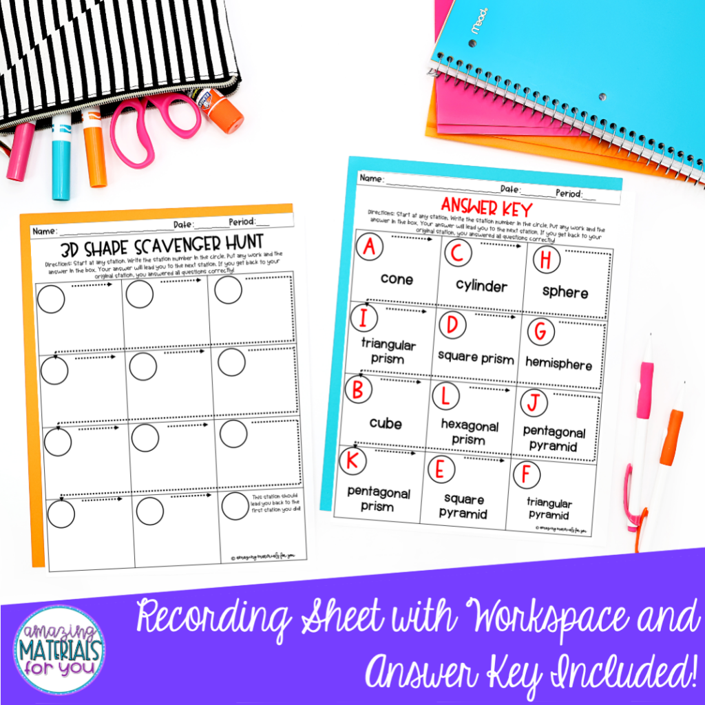 3D Shapes Scavenger Hunt | Made By Teachers