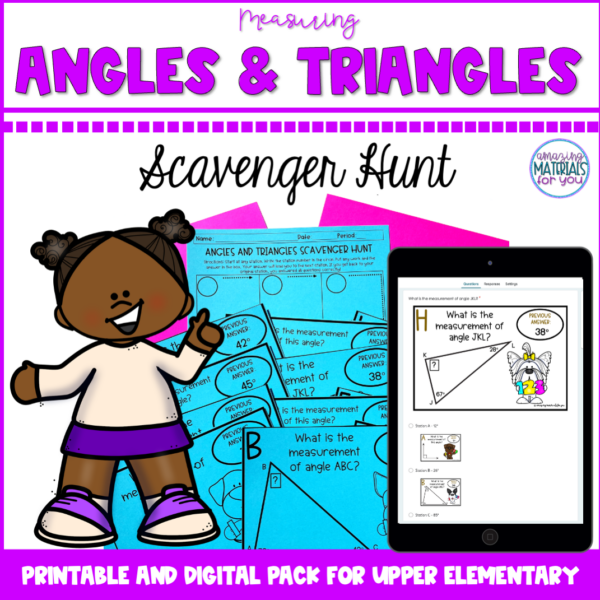Measure Angles and Triangles Scavenger Hunt | Made By Teachers