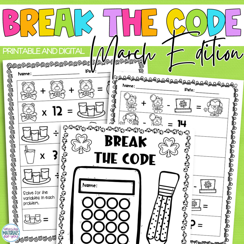 Break the Code | St Patricks | Made By Teachers