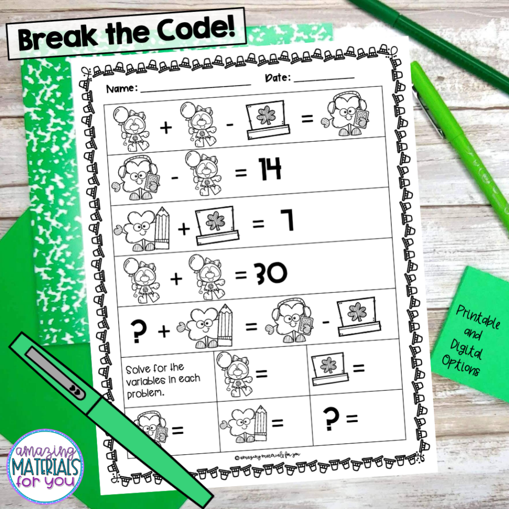 Break the Code | St Patricks | Made By Teachers