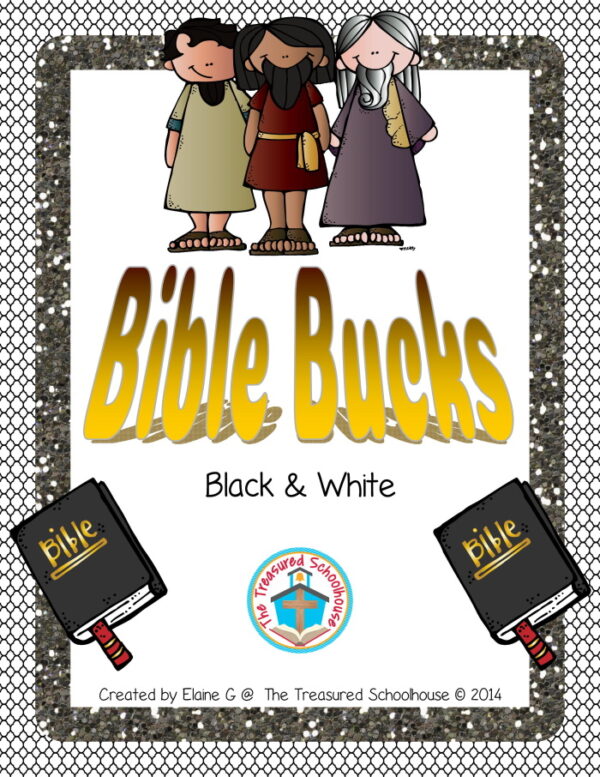 Bible Bucks in Black & White - Religious Incentive | Made By Teachers