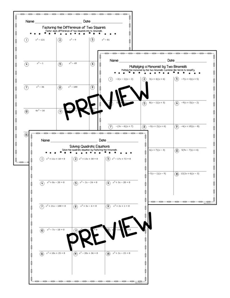 Introduction to Polynomials - Editable Student Practice Pages | Made By ...