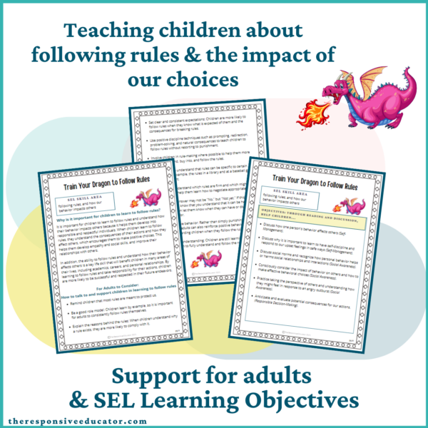 Train Your Dragon to Follow Rules Interactive Read Aloud Lesson Plan ...