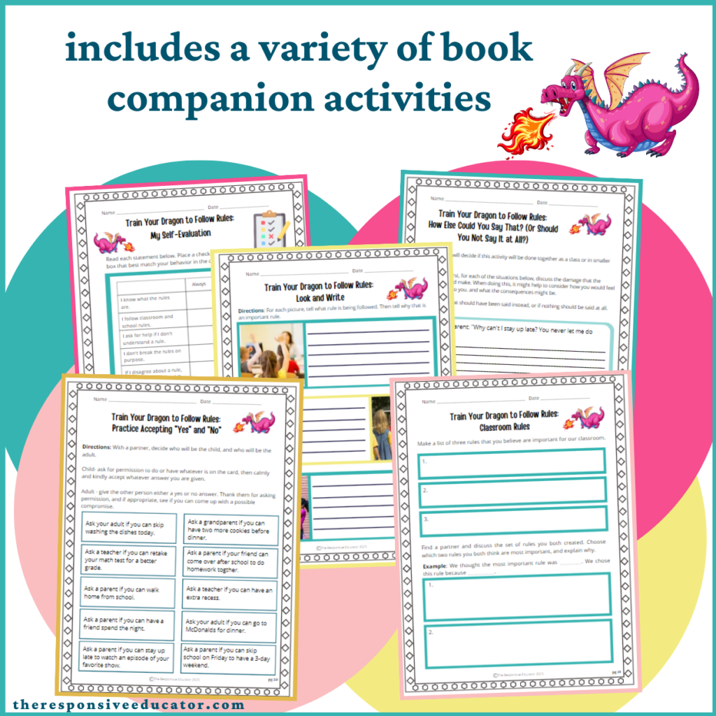 Train Your Dragon to Follow Rules Interactive Read Aloud Lesson Plan ...