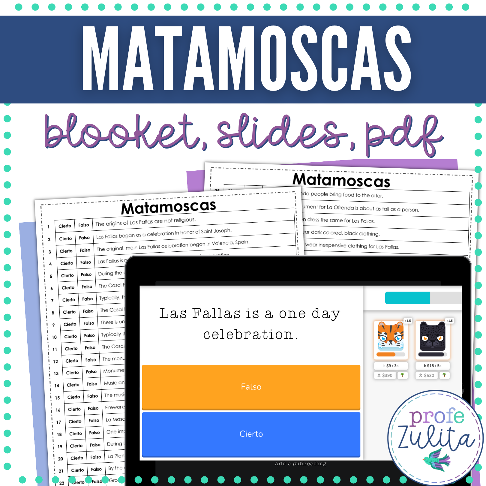 Las Fallas Readings - Spanish Culture Gallery Walk | Made By Teachers