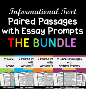 State Test Prep: Paired Passages with Writing Prompt - Informational ...