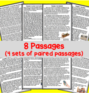 State Test Prep: Paired Passages with Writing Prompt - Informational ...