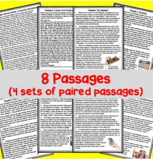 State Test Prep: Paired Passages with Writing Prompt - Informational ...