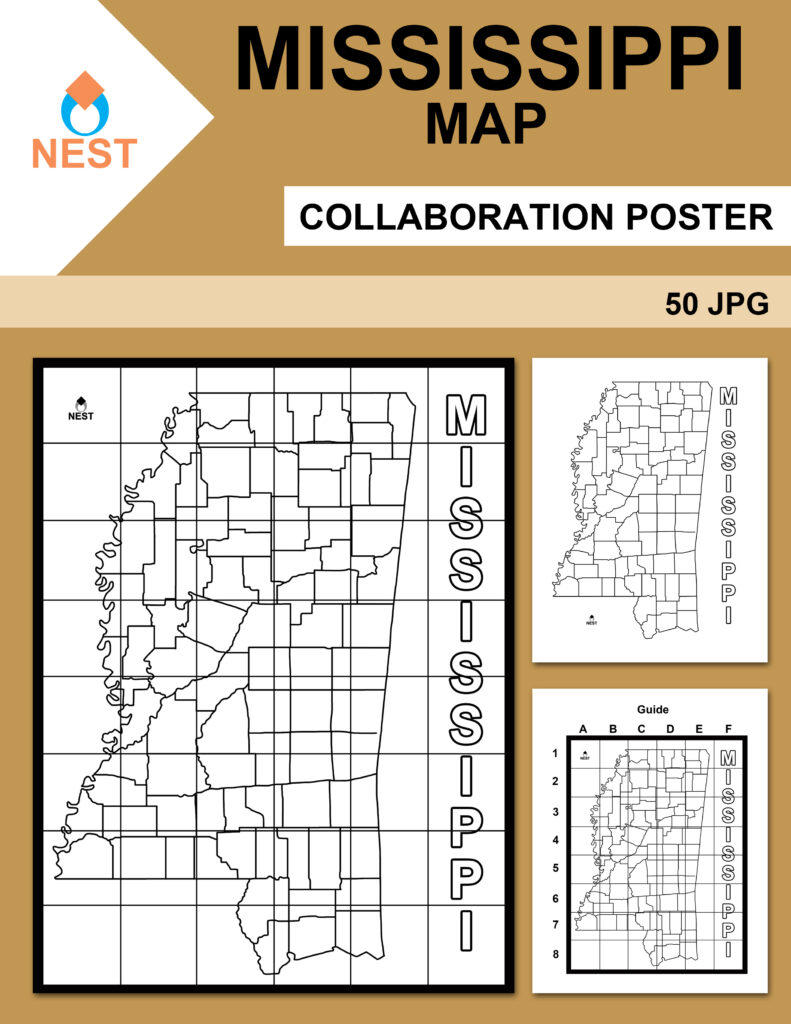 Mississippi Map Collaboration Poster | Made By Teachers