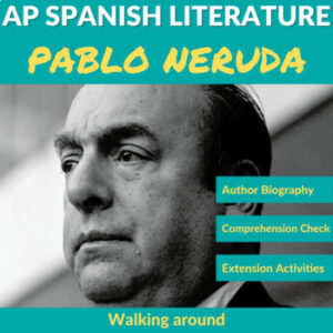 Pablo Neruda AP Spanish Literature Presentation & Activities | Made By ...