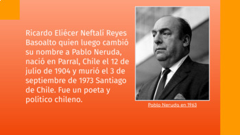 Pablo Neruda AP Spanish Literature Presentation & Activities | Made By ...