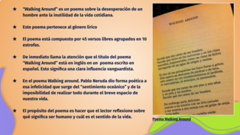 Pablo Neruda AP Spanish Literature Presentation & Activities | Made By ...