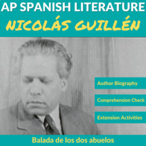 Nicolás Guillén: AP Spanish Literature Presentation & Activities | Made ...