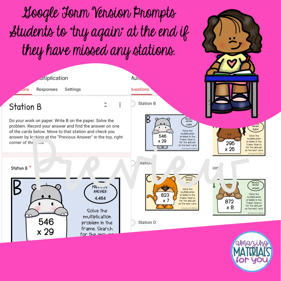 Multi Digit Multiplication Scavenger Hunt | Made By Teachers