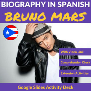 Biography in Spanish - Bruno Mars (Singer) - Puerto Rico | Made By Teachers