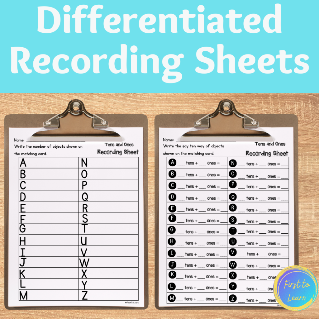 Counting Groups of Tens and Ones Task Cards Math Center | Made By Teachers