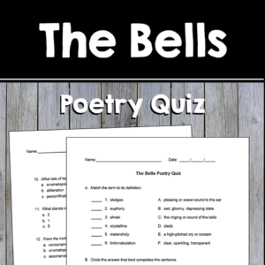 The Bells Poetry Quiz with Poem & Answer Key | Made By Teachers