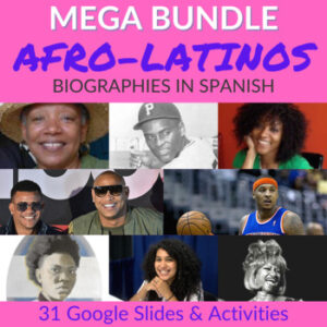 Afro-Latinos Biographies in Spanish MEGA Bundle: 31 Google Slides ...