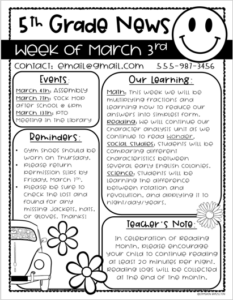 Weekly Classroom Newsletter Groovy Retro Vibes Theme EDITABLE | Made By ...