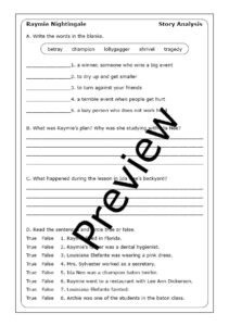 Kate DiCamillo "Raymie Nightingale" worksheets | Made By Teachers