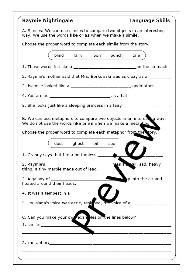 Kate DiCamillo "Raymie Nightingale" worksheets | Made By Teachers