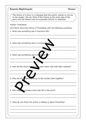 Kate DiCamillo "Raymie Nightingale" worksheets | Made By Teachers