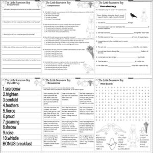 The Little Scarecrow Boy Fall Book Companion Reading Comprehension ...