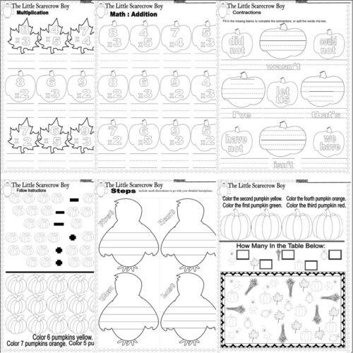 The Little Scarecrow Boy Fall Book Companion Reading Comprehension ...