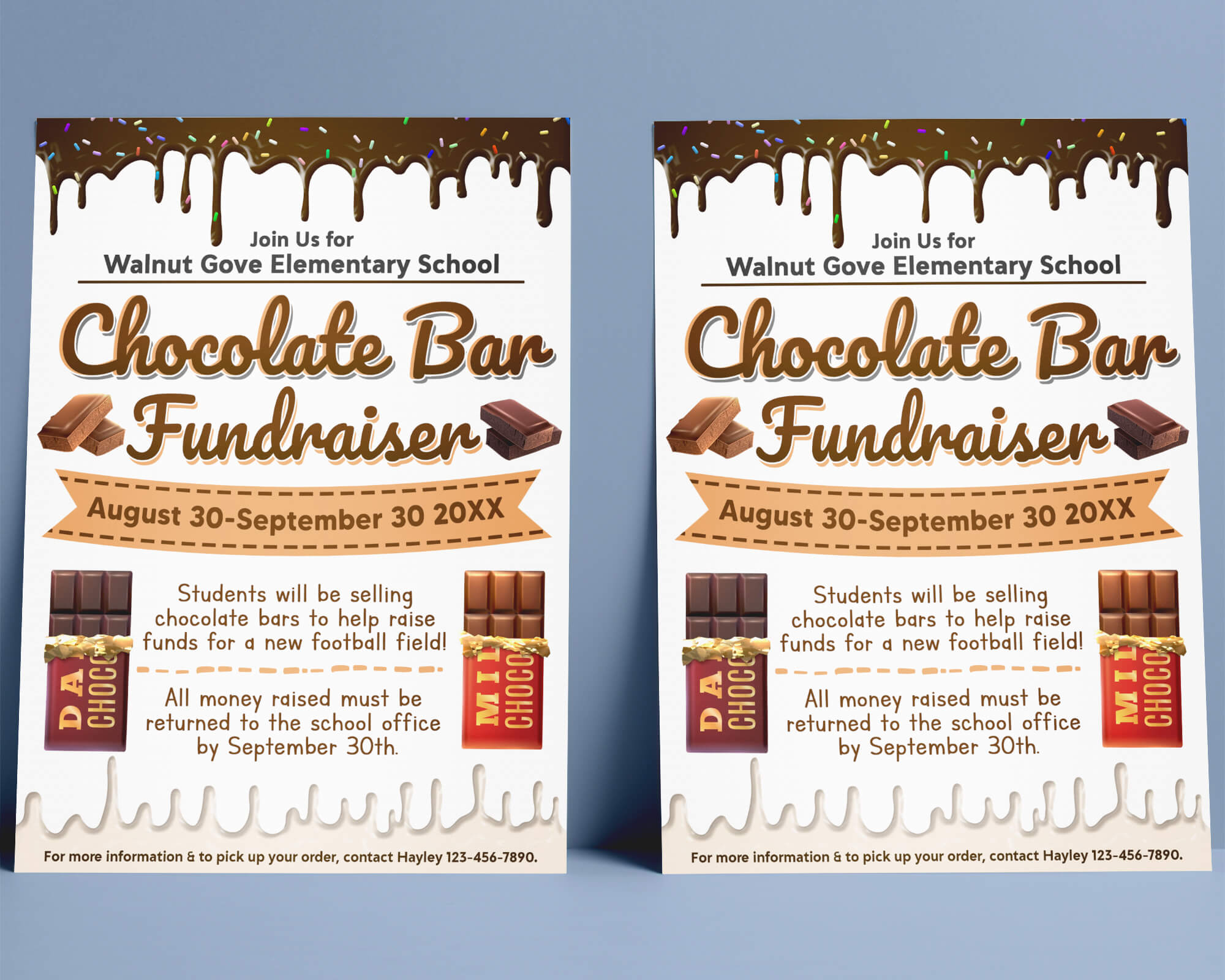 Editable Chocolate Bar Flyer, Fundraiser Event Template | Made By Teachers