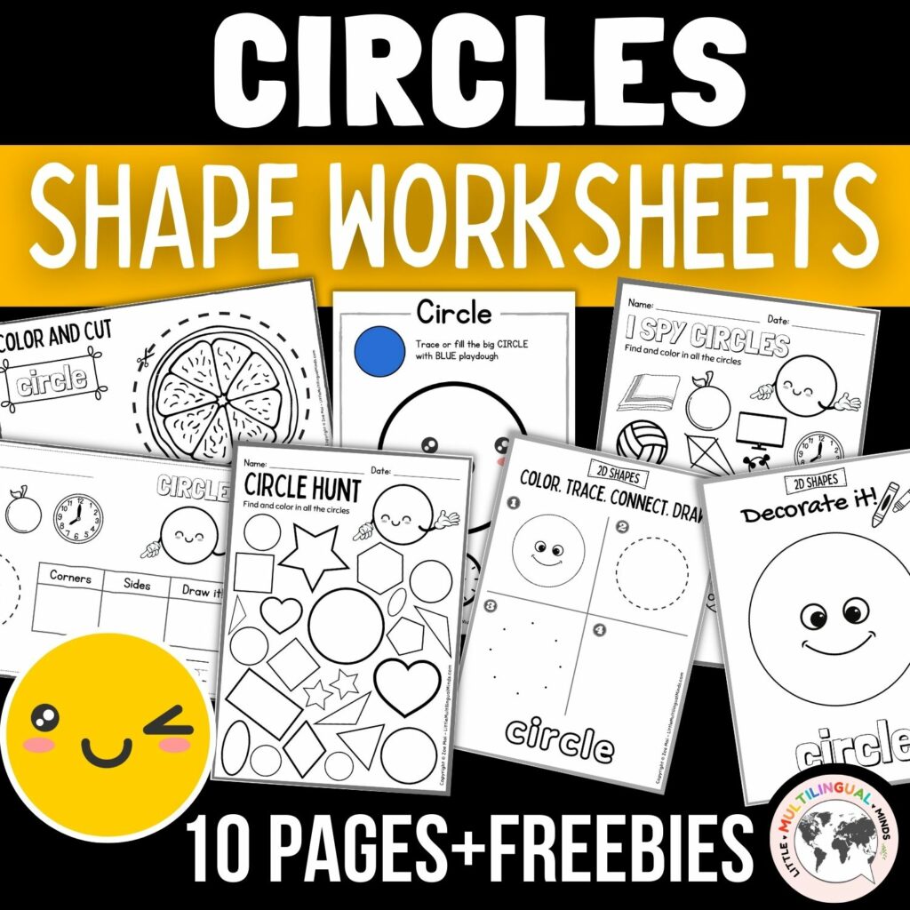 Kindergarten 2D Shapes Worksheet: CIRCLE - Shape Sort, Shape Hunt, Math Activity | Made By Teachers