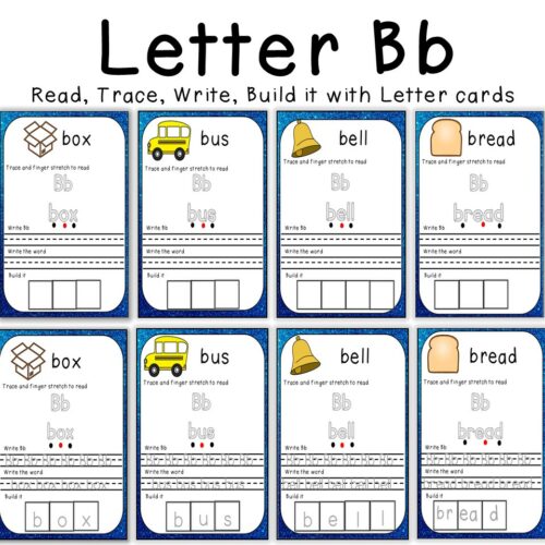 Letter Bb (Read, Trace, Write, Build) | Made By Teachers