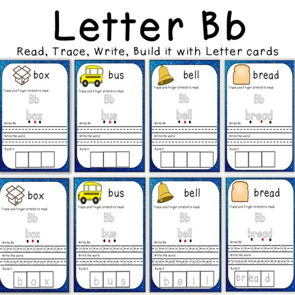 Letter Bb (Read, Trace, Write, Build) | Made By Teachers