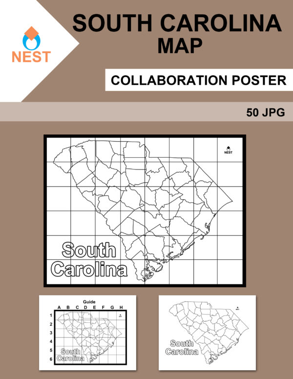 South Carolina Map Collaboration Poster | Made By Teachers