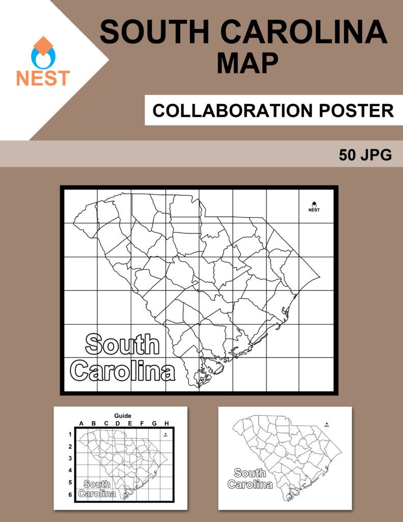 South Carolina Map Collaboration Poster | Made By Teachers