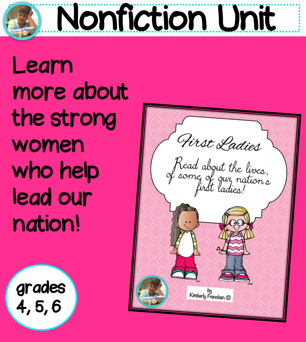 First Ladies Non Fiction Passages Printables For Reading