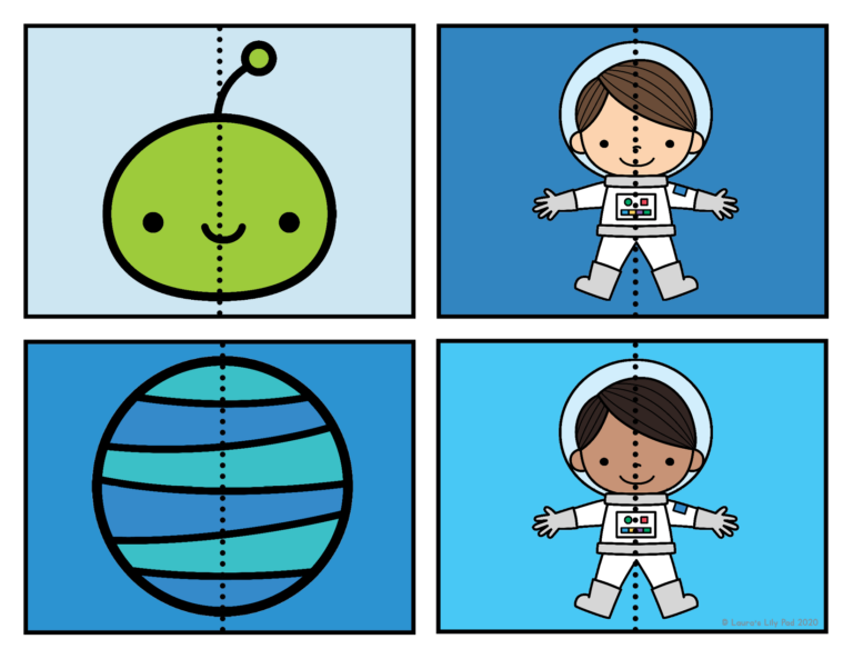 Space Cutting Practice Scissor Skills Center | Made By Teachers