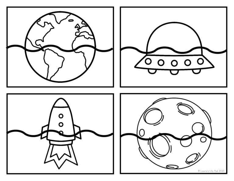 Space Cutting Practice Scissor Skills Center | Made By Teachers