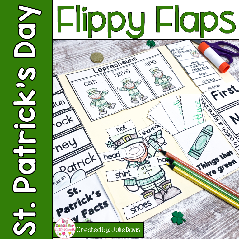 St Patrick's Day Activities Interactive Notebook Lapbook | Made By Teachers
