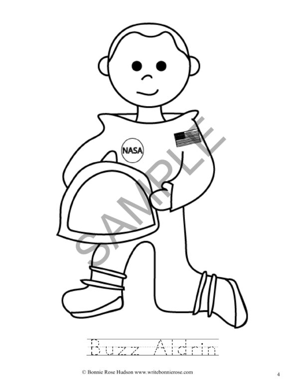 Lunar Landing Coloring Book-Level A | Made By Teachers