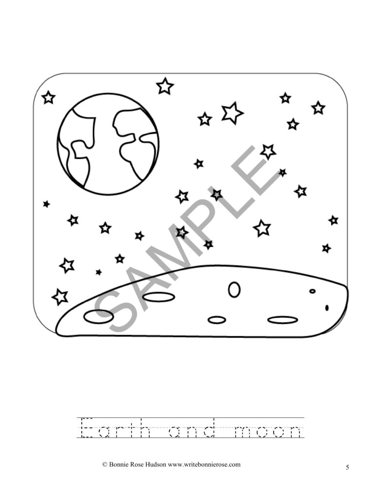 Lunar Landing Coloring Book-Level A | Made By Teachers