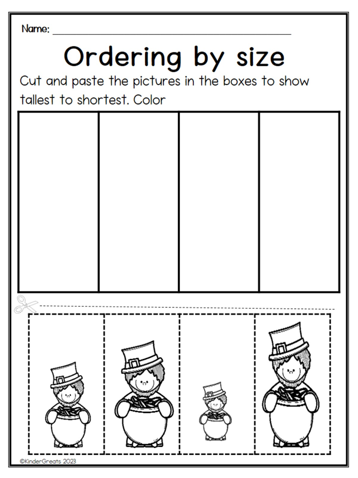 St. Patrick's Day Preschool Math Worksheet No Prep | Made By Teachers
