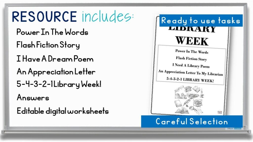 National Library Week 2023 Activities and Bell Ringers Morning Work ...