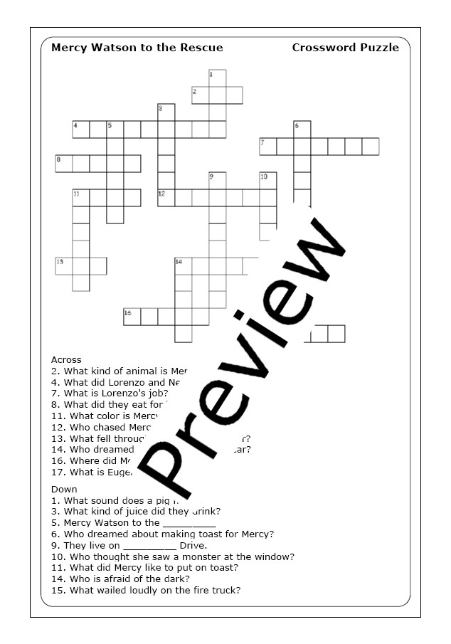 Kate DiCamillo "Mercy Watson to the Rescue" worksheets | Made By Teachers