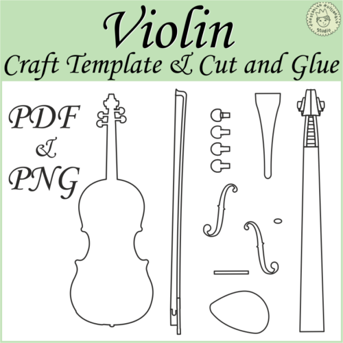 Violin Craft Template | Cut & Glue Activity | Made By Teachers