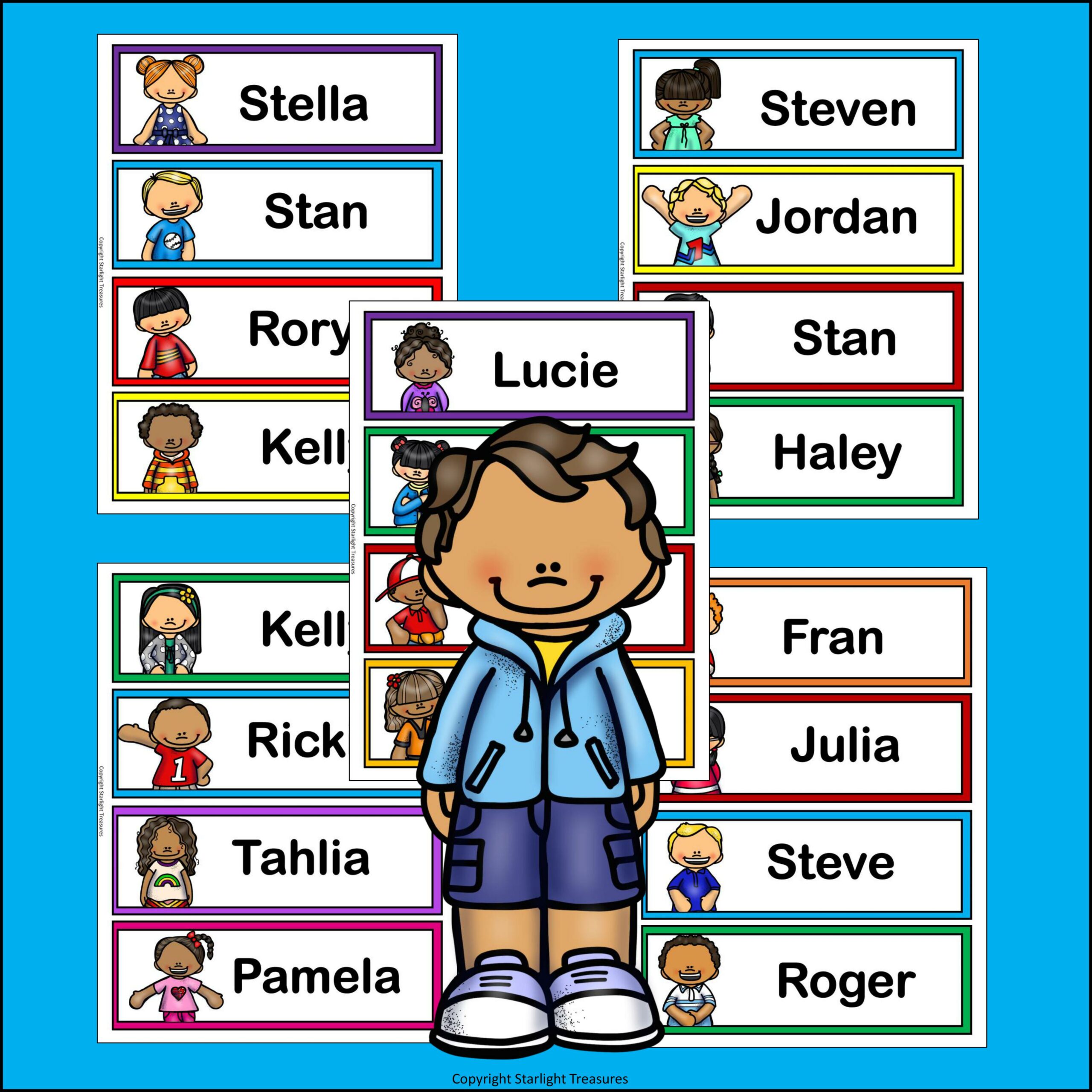 Kids Name Tags - Editable | Made By Teachers