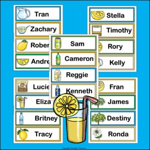 Lemonade Name Tags - Editable | Made By Teachers