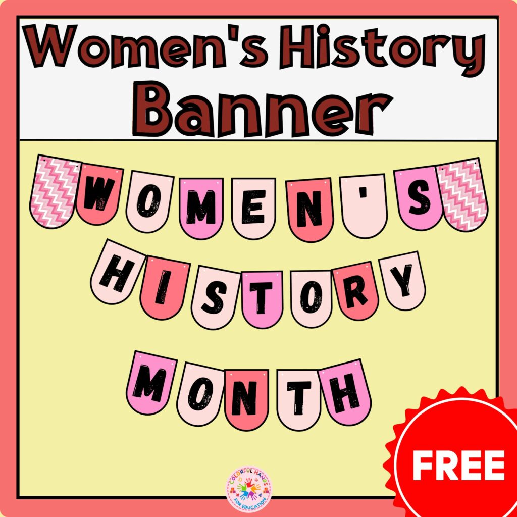 Women's History Month Banner|Classroom Decoration Bulletin Board | Made ...