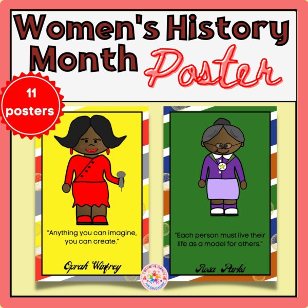 Famous Women's History Month Posters|Bulletin Board Set | Made By Teachers