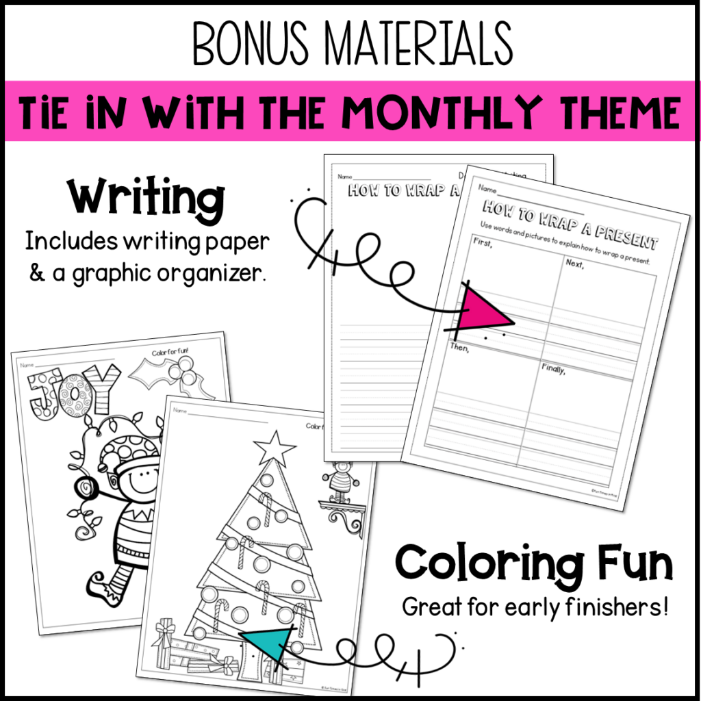 1st Grade December Morning Work - Printable & Digital Spiral Review ...