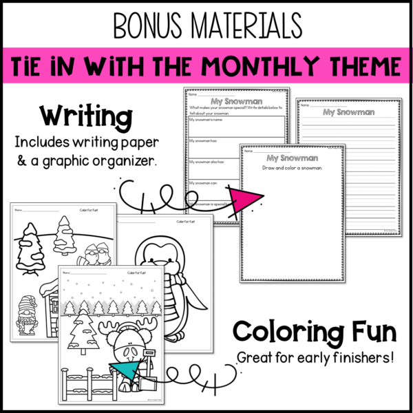 1st Grade January Morning Work - Printable & Digital No Prep Spiral ...